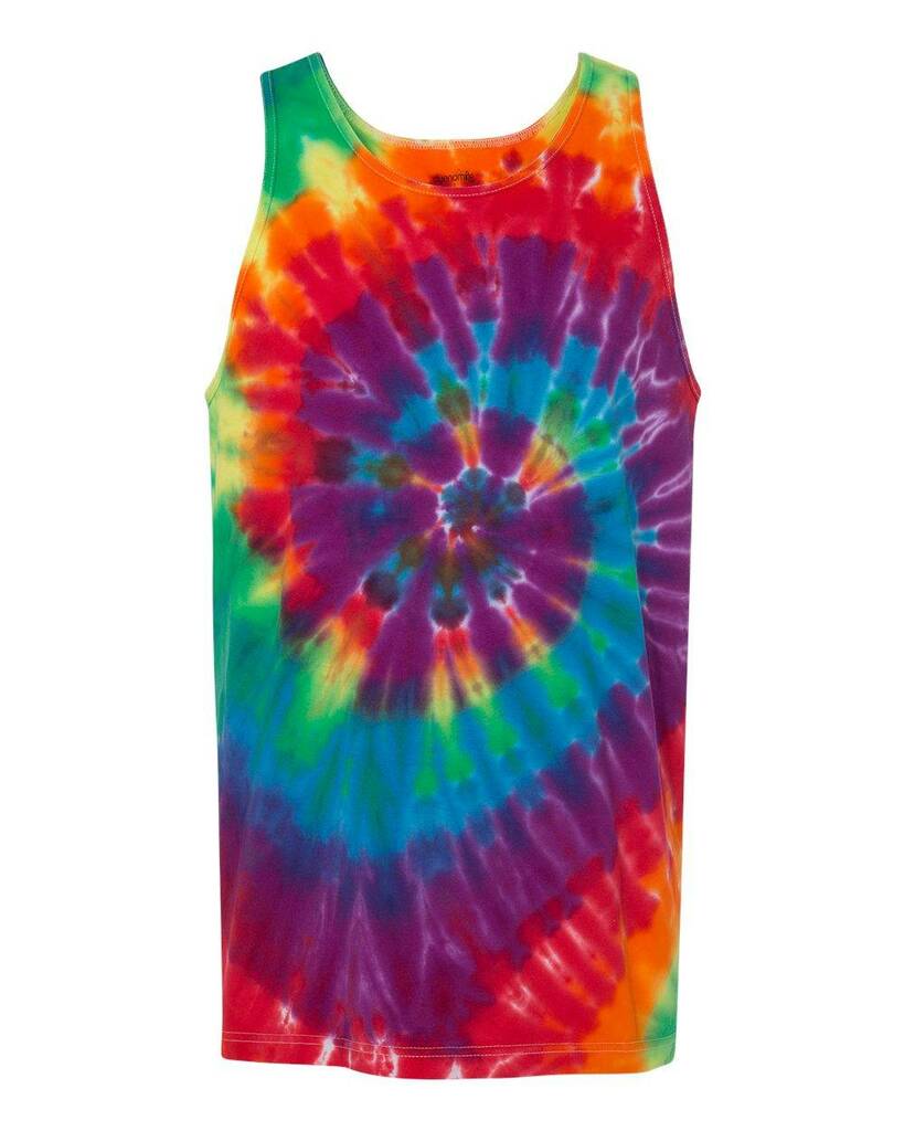 Dyenomite 420MS Multi-Color Spiral Unisex Tank Top