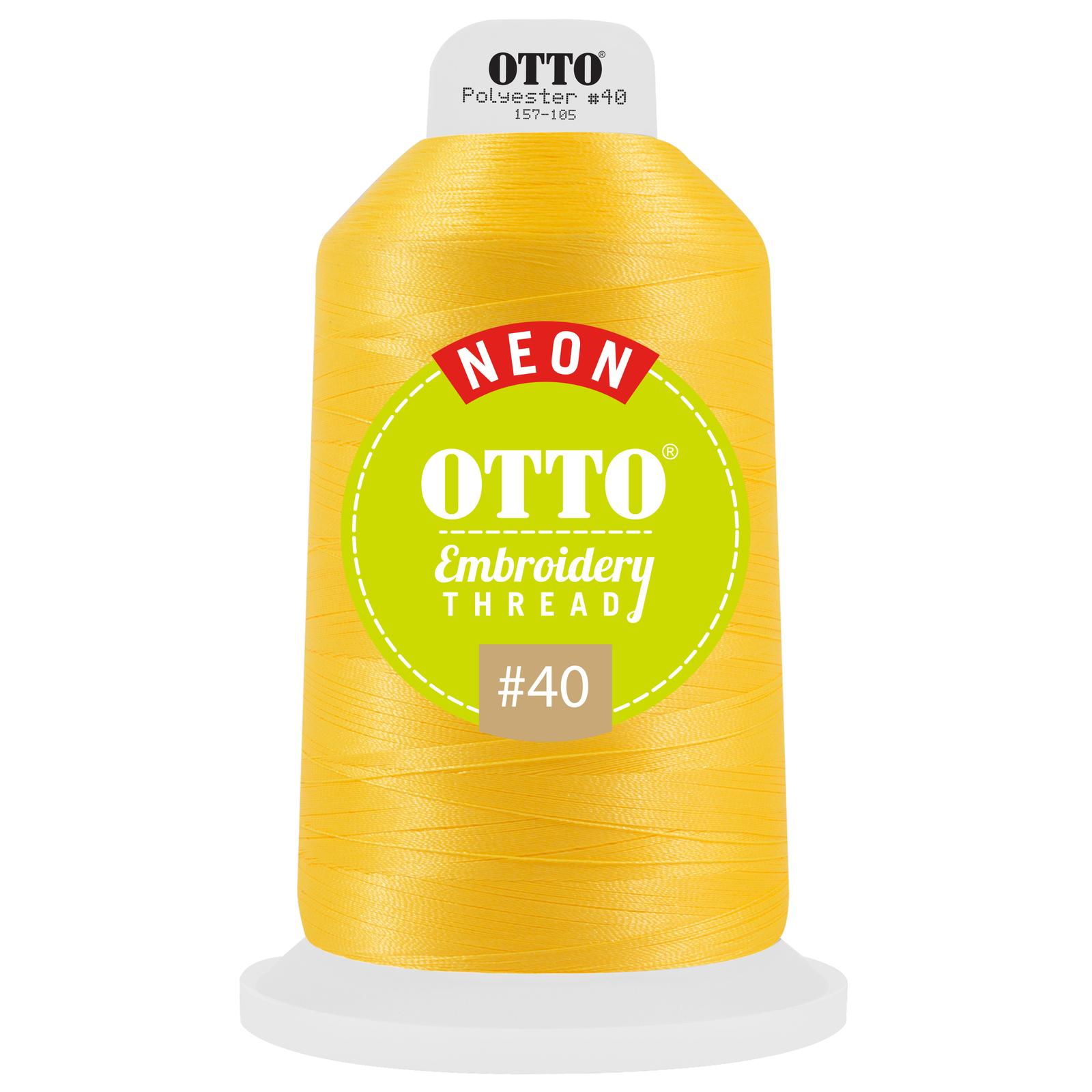 OTTO 157-105 Embroidery Neon Thread #40 5,500 yd. King Cone