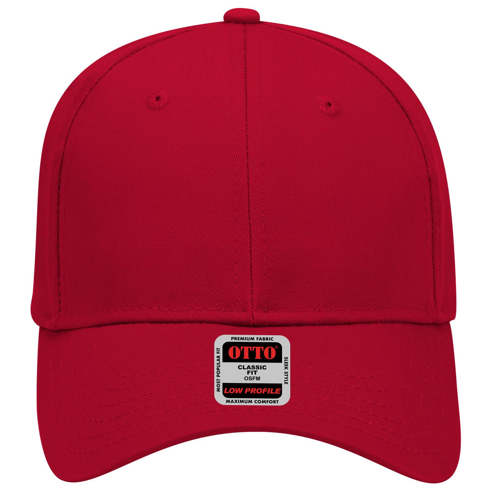 OTTO 19-061 CAP 6 Panel Low Profile Baseball Cap