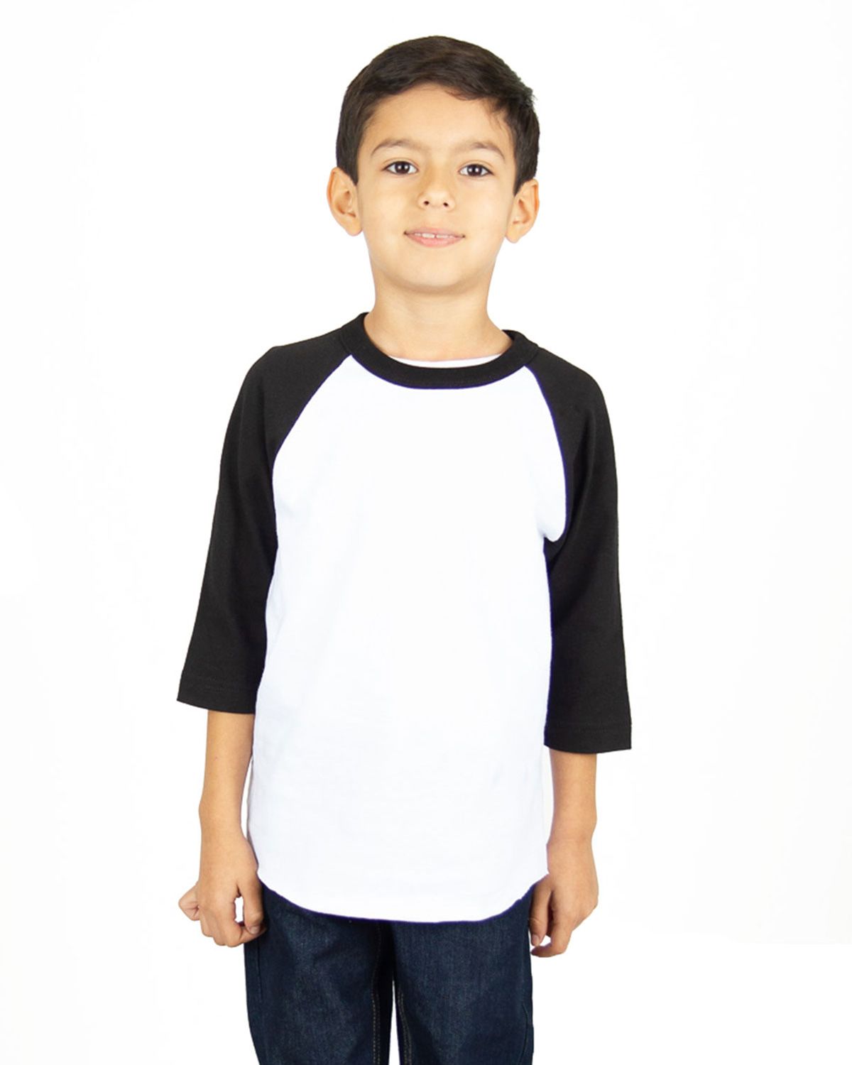 Shaka Wear SHRAGY Youth 6 oz., 3/4-Sleeve Raglan